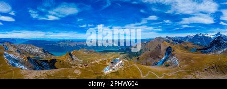 Panorama view of Berghotel Faulhorn in Switzerland Stock Photo - Alamy