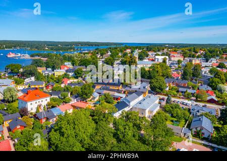 Panorama view of Finnish town Ekenas Stock Photo - Alamy