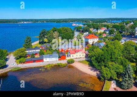 Panorama view of Finnish town Ekenas Stock Photo - Alamy