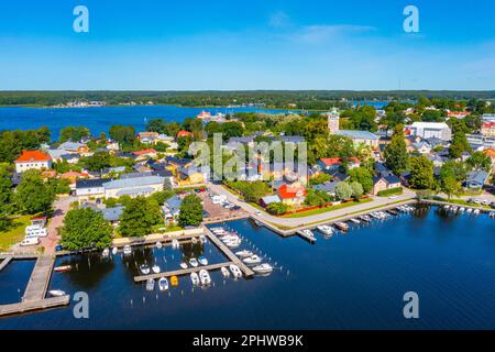 Panorama view of Finnish town Ekenas Stock Photo - Alamy