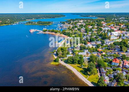Panorama view of Finnish town Ekenas Stock Photo - Alamy