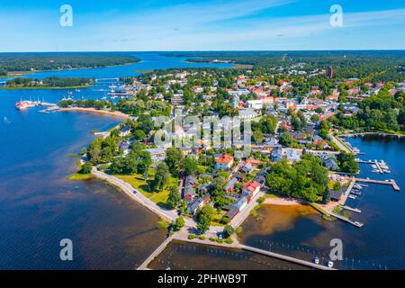 Panorama view of Finnish town Ekenas Stock Photo - Alamy