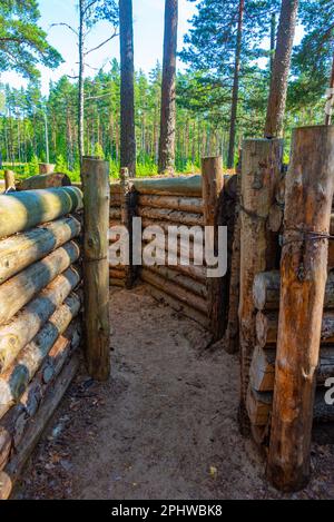 Trenches at Hanko Front Museum in Finland Stock Photo - Alamy