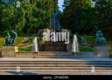 Näsikallio Water Fountain in Tampere, Finland Stock Photo - Alamy