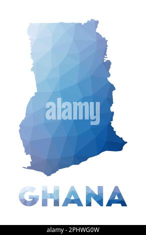 Network map of Ghana. Country digital connections map. Technology ...