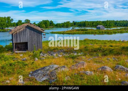 Old fishing harbour near Svedjehamn in Finland Stock Photo - Alamy