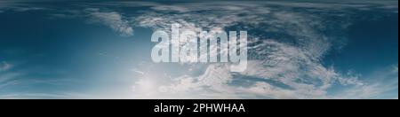 Neon green sky panorama with Cirrus clouds. Seamless hdr 360 degree ...