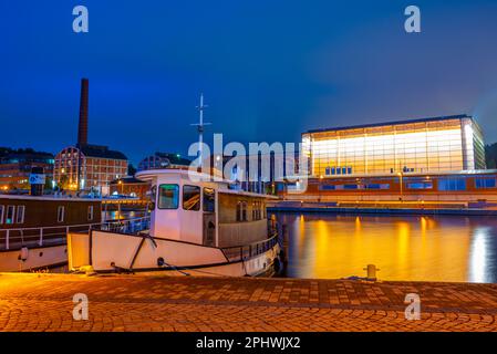 Night view of Sibelius Hall in Lahti, Finland Stock Photo - Alamy