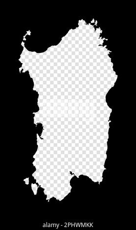 Sardinia map outline vector illustration Stock Vector Image & Art - Alamy