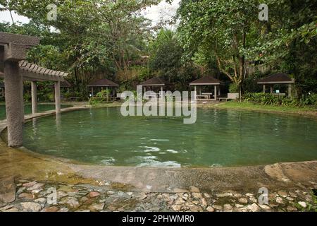 The Soda Water Pool in Camiguin in the Philippines which is surrounded ...