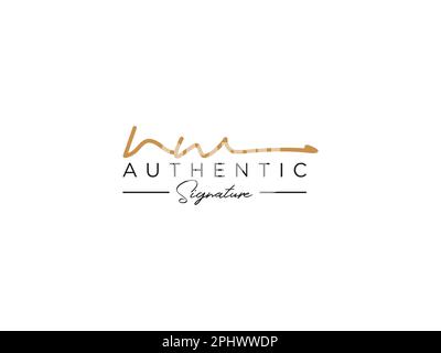 Initial Letter NW Logo - Handwritten Signature Style Logo - Simple ...