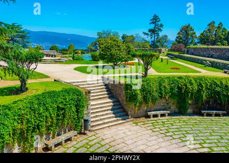 Park at the Castelo do Castro in Spanish town Vigo Stock Photo - Alamy