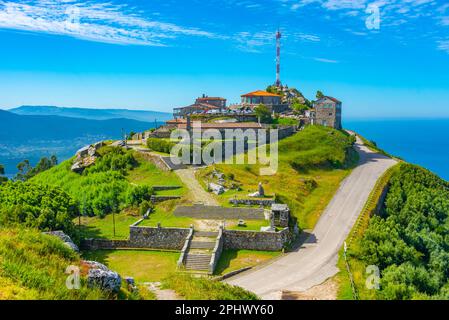 Hermitage at Santa Trega mountain near A Guarda, Spain Stock Photo - Alamy