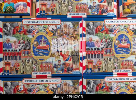 Puzzle celebrating coronation of King Charles III Stock Photo - Alamy