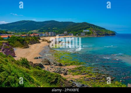 Aerial view of Playa de Bakio in Spain Stock Photo - Alamy