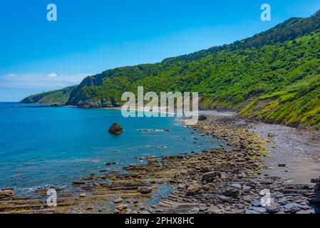 Akatxa irla island near San Juan de Gaztelugatxe church, Spain Stock ...