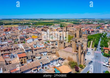 Panorama view of Royal Palace of Olite in Spain Stock Photo - Alamy