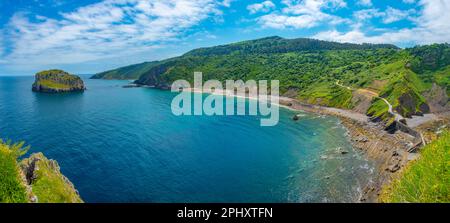 Akatxa irla island near San Juan de Gaztelugatxe church, Spain Stock ...