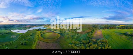 Fyrkat viking ring fortress in Denmark Stock Photo - Alamy