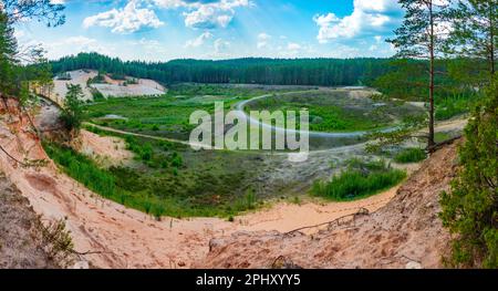 Natural landscape of Piusa caves in Estonia Stock Photo - Alamy