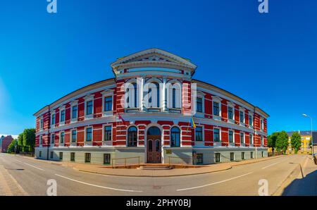 Historical buildings in Latvian town Liepaja Stock Photo - Alamy