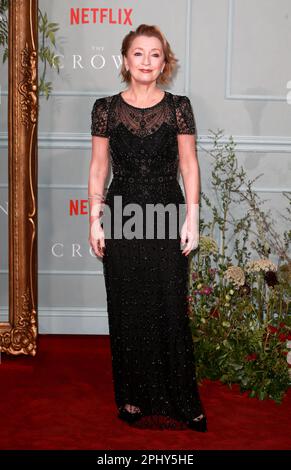 Lesley Manville attends "The Crown" Season 5 World Premiere at Theatre ...
