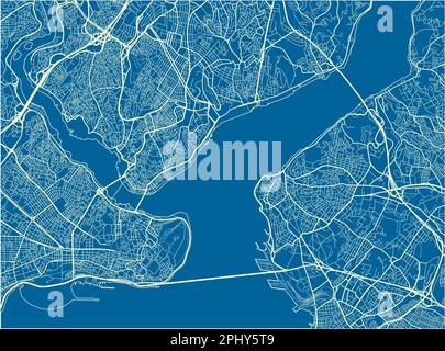Vector city map of Istanbul with well organized separated layers Stock ...