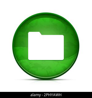 Folder icon on classy splash black round button Stock Photo - Alamy
