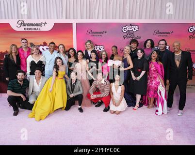 (L-R) GREASE: RISE OF THE PINK LADIES Cast & Crew - Justin Tranter ...