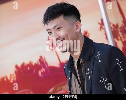 Victor Lau arrives at the Los Angeles premiere of "Joy Ride," Monday ...