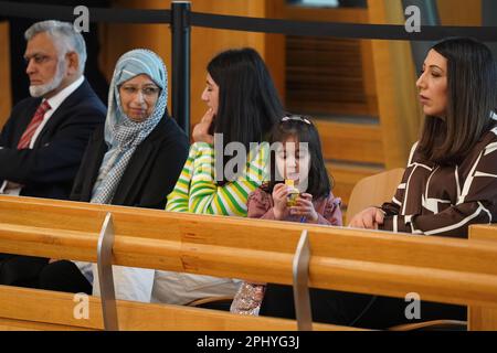 The family of newly elected First Minister of Scotland Humza Yousaf ...