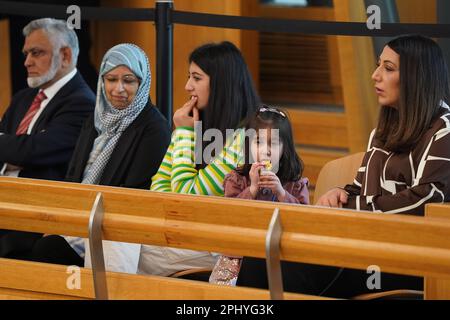 The family of newly elected First Minister of Scotland Humza Yousaf ...