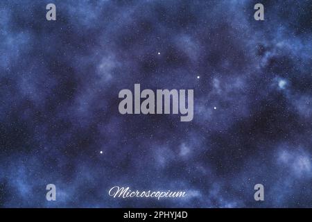 Microscopium Star Constellation, Cluster of Stars, Microscope ...