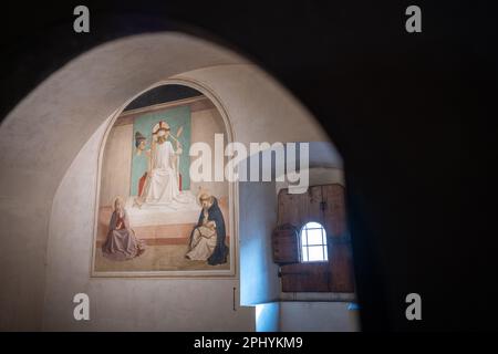 Monk cells at San Marco monastery. Museo di San Marco, Florence Stock ...