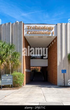 The Florida State Student Union building is seen behind law enforcement ...