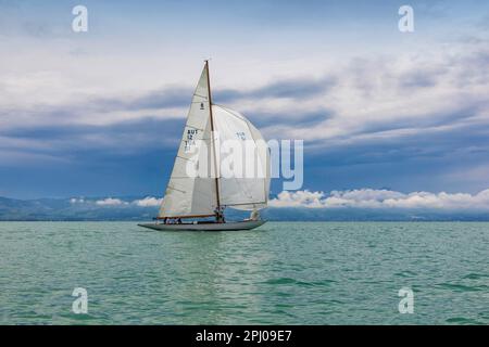 Sailing on Lake Constance, World Championship of 8mR Yachts, the ...