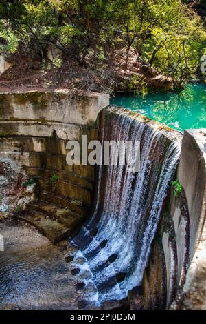 Reservoir, Epta Piges - The Seven Springs, Rhodes, Greece Stock Photo ...