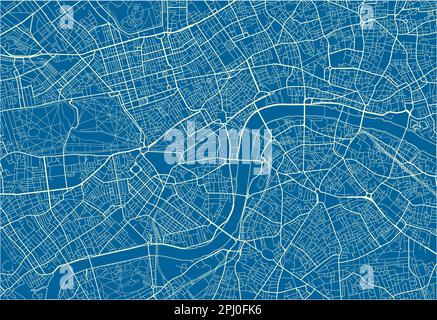 Vector city map of London with well organized separated layers Stock ...