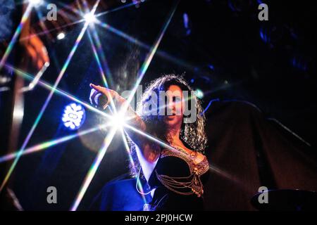 Malmo, Sweden. 27th, March 2023. The Swedish heavy metal band Eleine ...