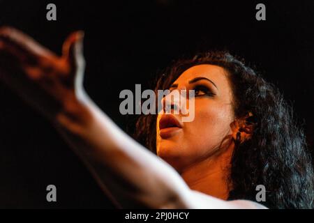 Malmo, Sweden. 27th, March 2023. The Swedish heavy metal band Eleine ...