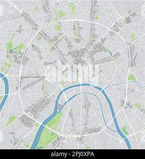 Vector city map of Moscow with well organized separated layers Stock ...