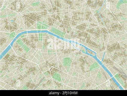 Vector city map of Paris with well organized separated layers Stock Vector Image & Art - Alamy