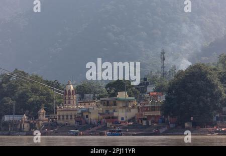 Rishikesh, Uttarakhand, India - October 2022: Hindu temple ...