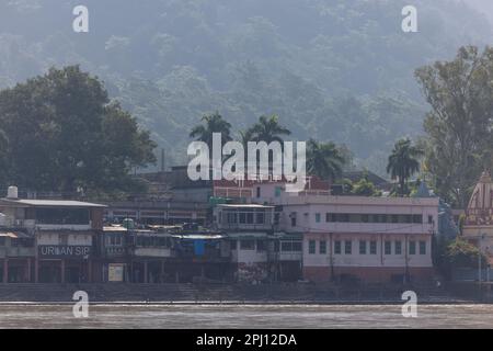 Rishikesh, Uttarakhand, India - October 2022: Building Architecture ...
