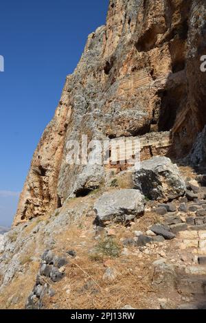 "The Fortress" cave-fortress - Hike along the Cliffs of Arbel Nature ...