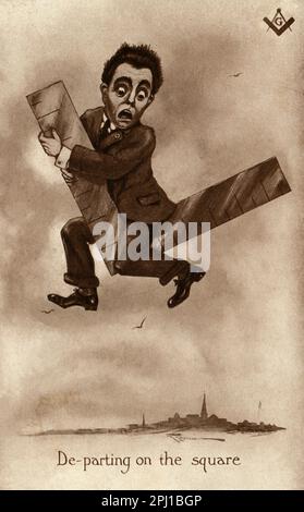 Masonic Postcard. All Square Stock Photo - Alamy
