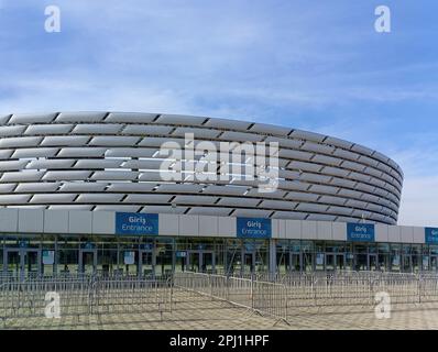 Olympic stadium Baku, Azerbaijan. Gates Stock Photo - Alamy