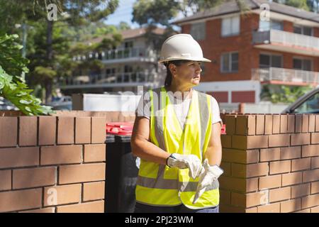 Mature Female Waste Management Worker Stock Photo - Alamy