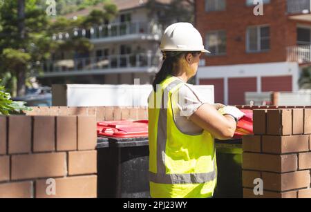 Mature Female Waste Management Worker Stock Photo - Alamy