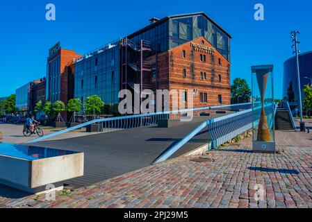 Historical buildings in Latvian town Liepaja Stock Photo - Alamy